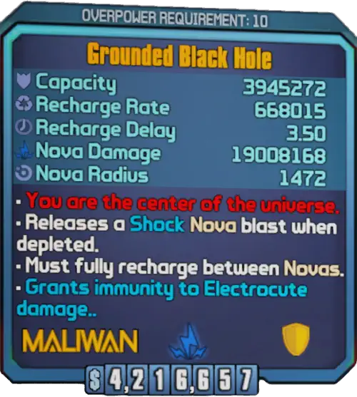 Black Hole • BL2 – Legendary Shield | Lootlemon
